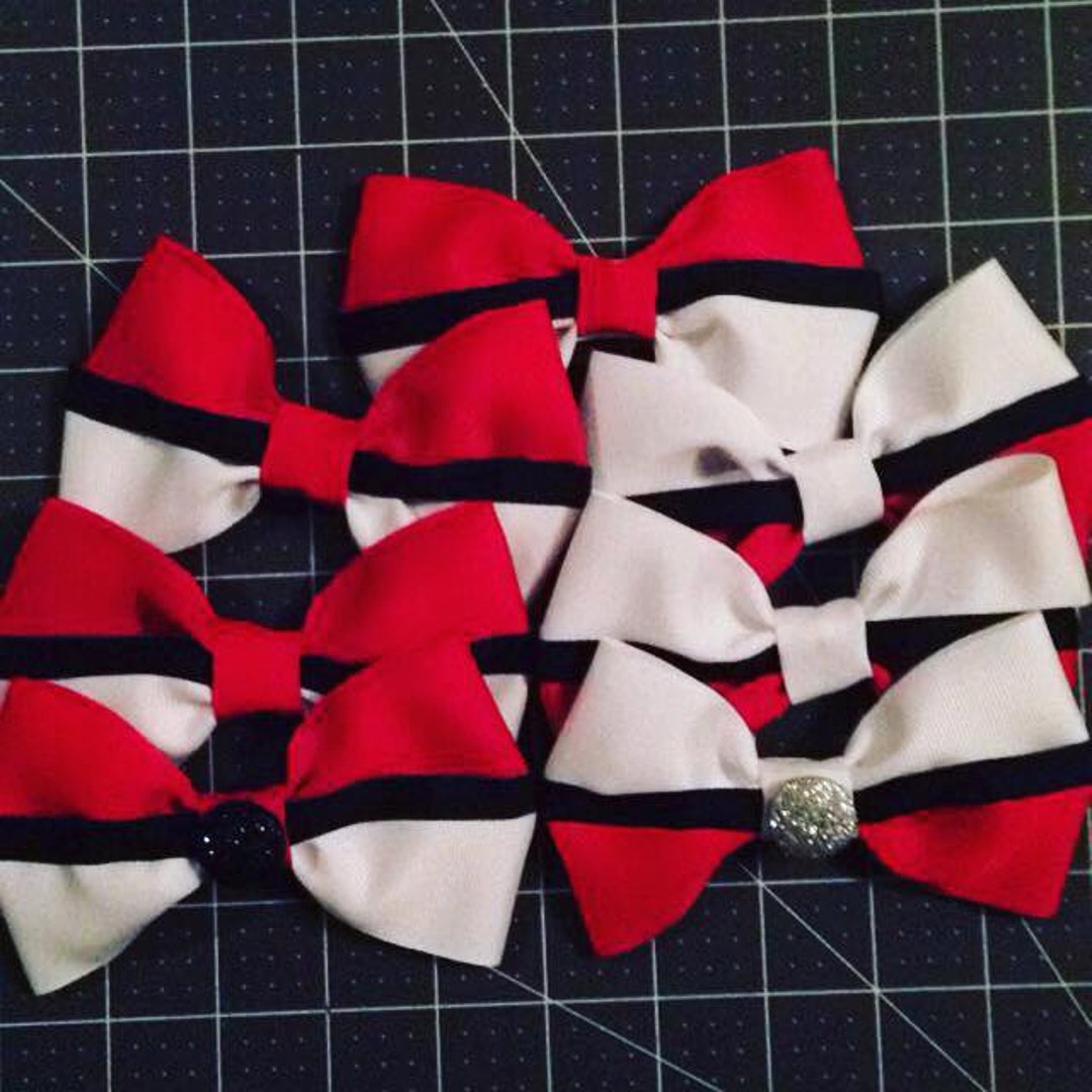 Pokemon Inspired Pokeball Bow by Lula Cosplay - Etsy