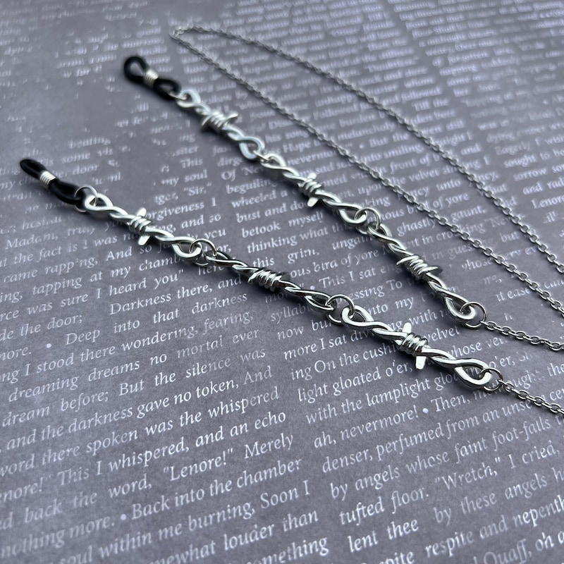 Eyeglass Chain Silver Punk - Etsy