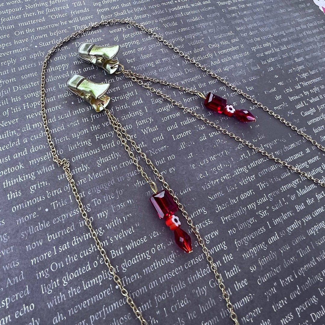 Dainty Dangling Glass Beads Dangle Eyeglass Chain Sunglasses Glasses ...