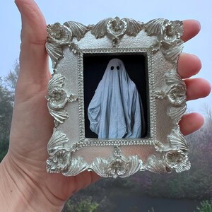 Haunted Oddity Art Ghost Halloween Victorian Painting Style AI Framed ...