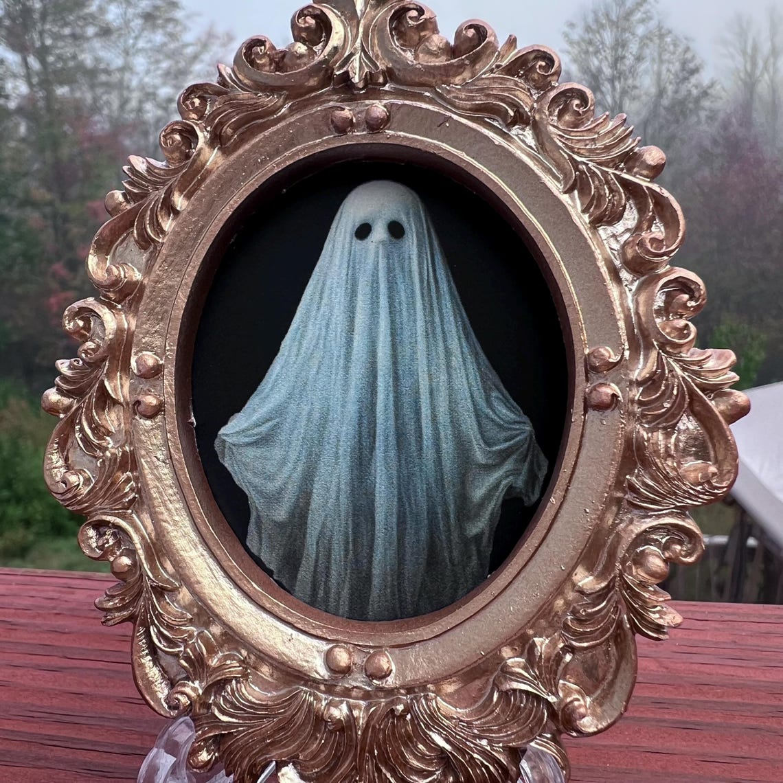 Haunted House Oddity Art Halloween Victorian Painting Style AI Framed ...