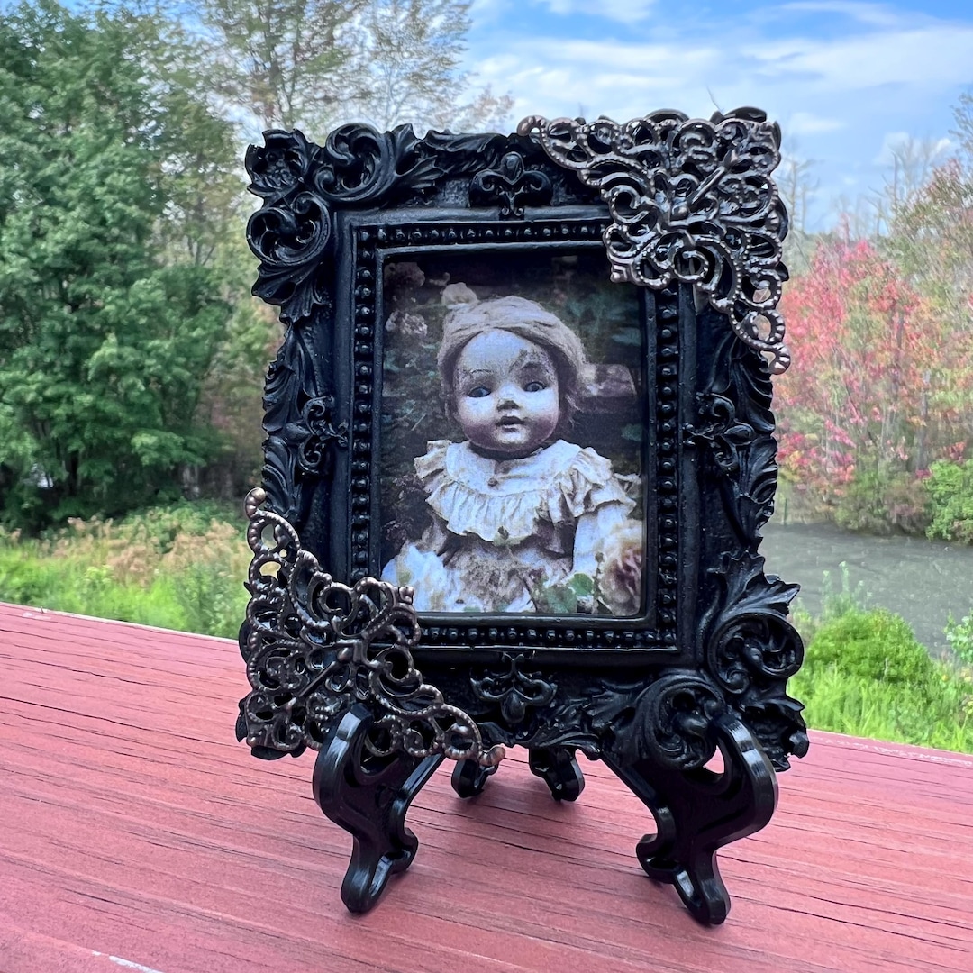 Gothic Garden Cursed Doll Whimsigoth Home Decor Print Black Ornate ...