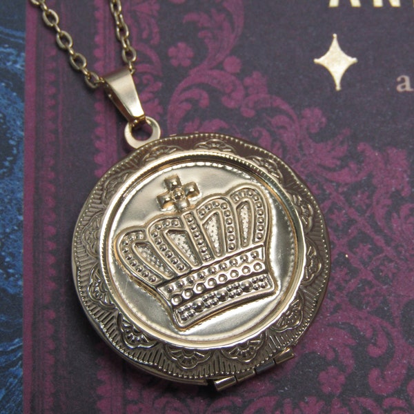 Crown Locket - Etsy