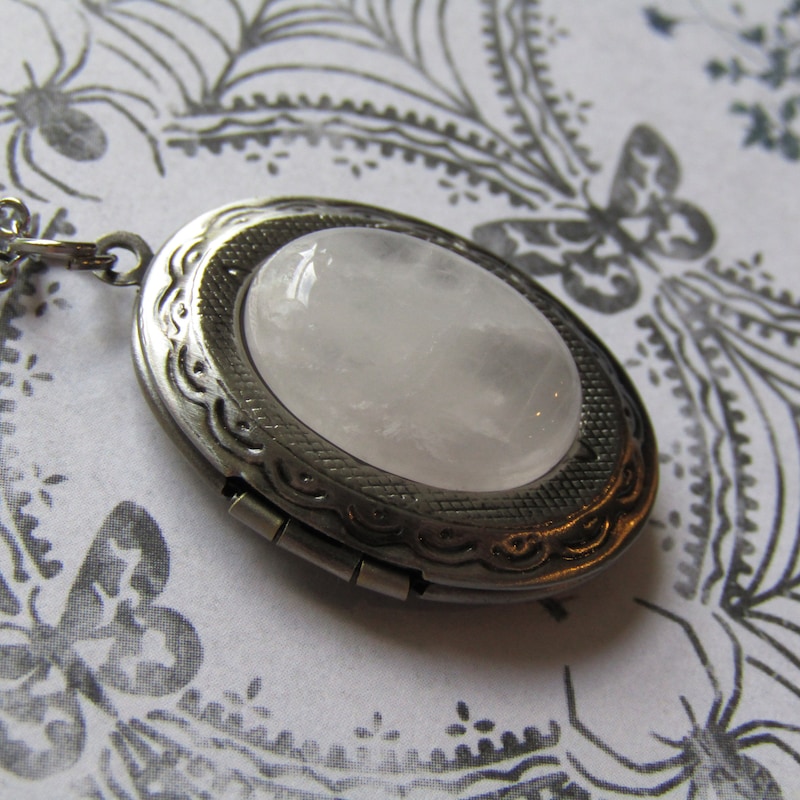 Moonstone Locket - Etsy