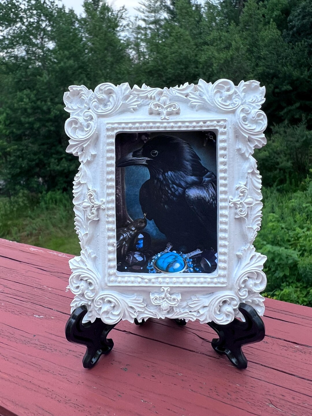 Ravens Cache Oddity Art AI Framed Oddities Wall Hanging or Set on Easel ...