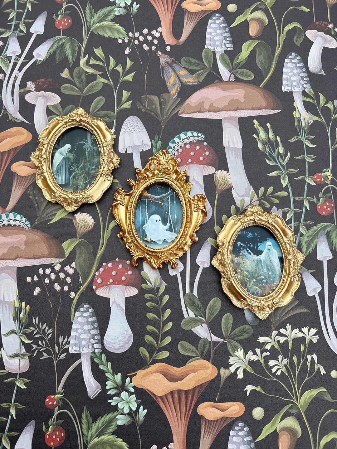 Oddity Art Ghost Haunted Spooky Victorian Painting Style AI Framed ...