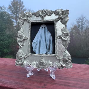 Haunted Oddity Art Ghost Halloween Victorian Painting Style AI Framed ...