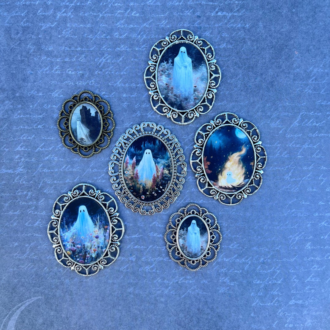 Whimsical Ghosts Magnetic Oddities Framed Curiosities Unique Gothic Home Decor Fridge Magnet ...