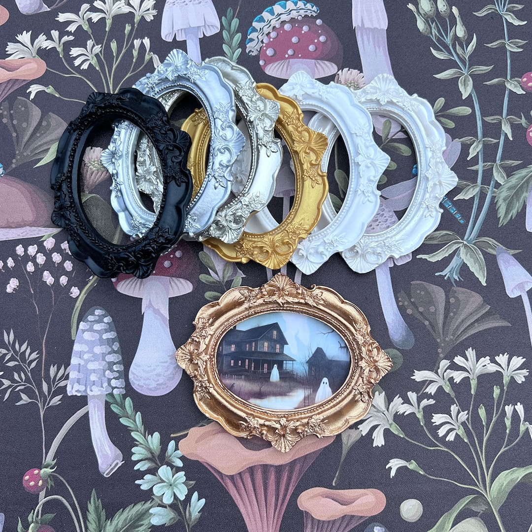 American Gothic Farm Ghost Oddity Art Halloween Victorian Painting ...