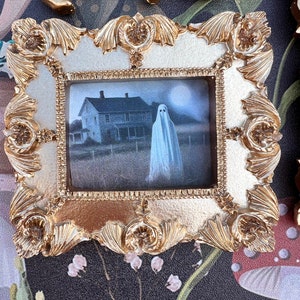 Victorian Style Ornate Framed Whimsical Ghost Oddity Art Framed ...