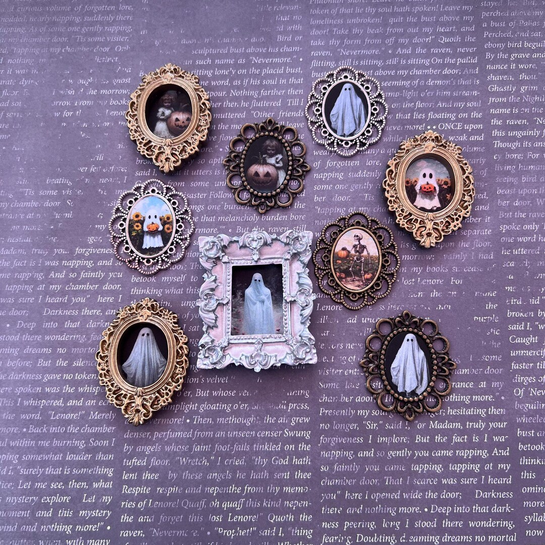 Spooky Mini Magnet Fall Framed Curiosities Unique Gothic Home Decor ...