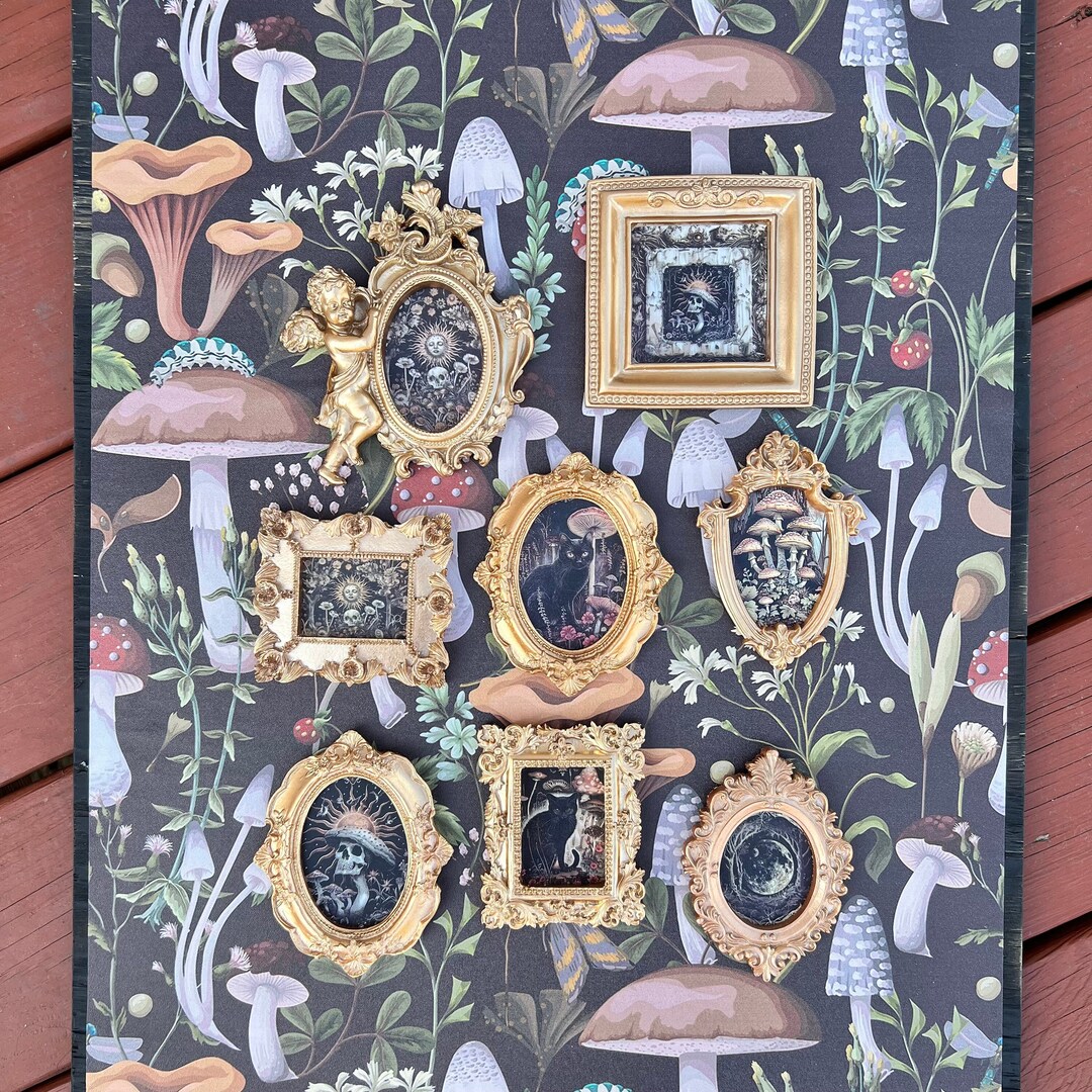 Oddities Framed Wall Art Style Unique Gothic Home Decor Celestial ...