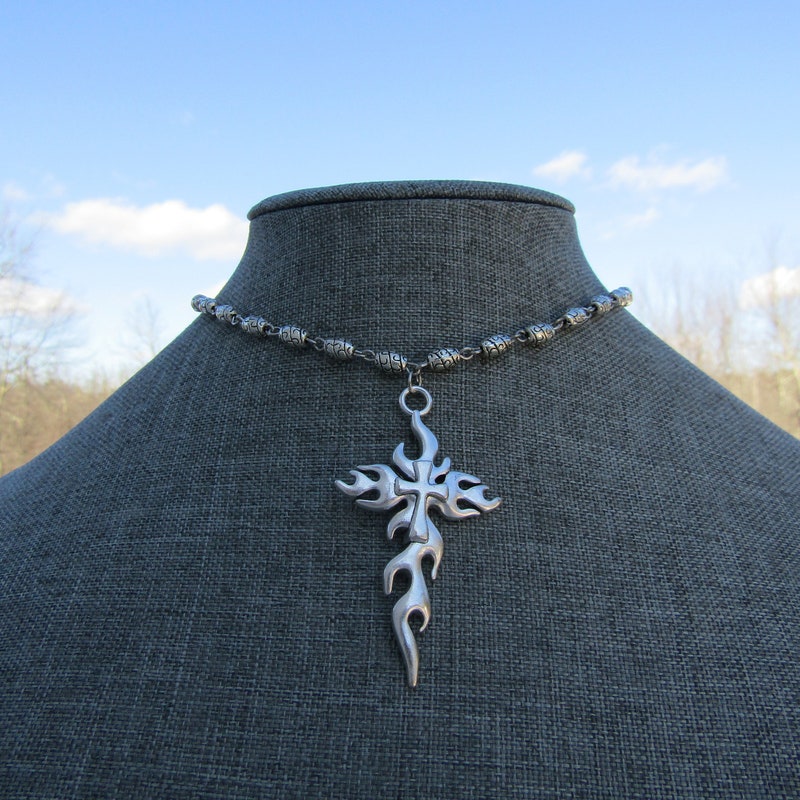 Flaming Cross - Etsy
