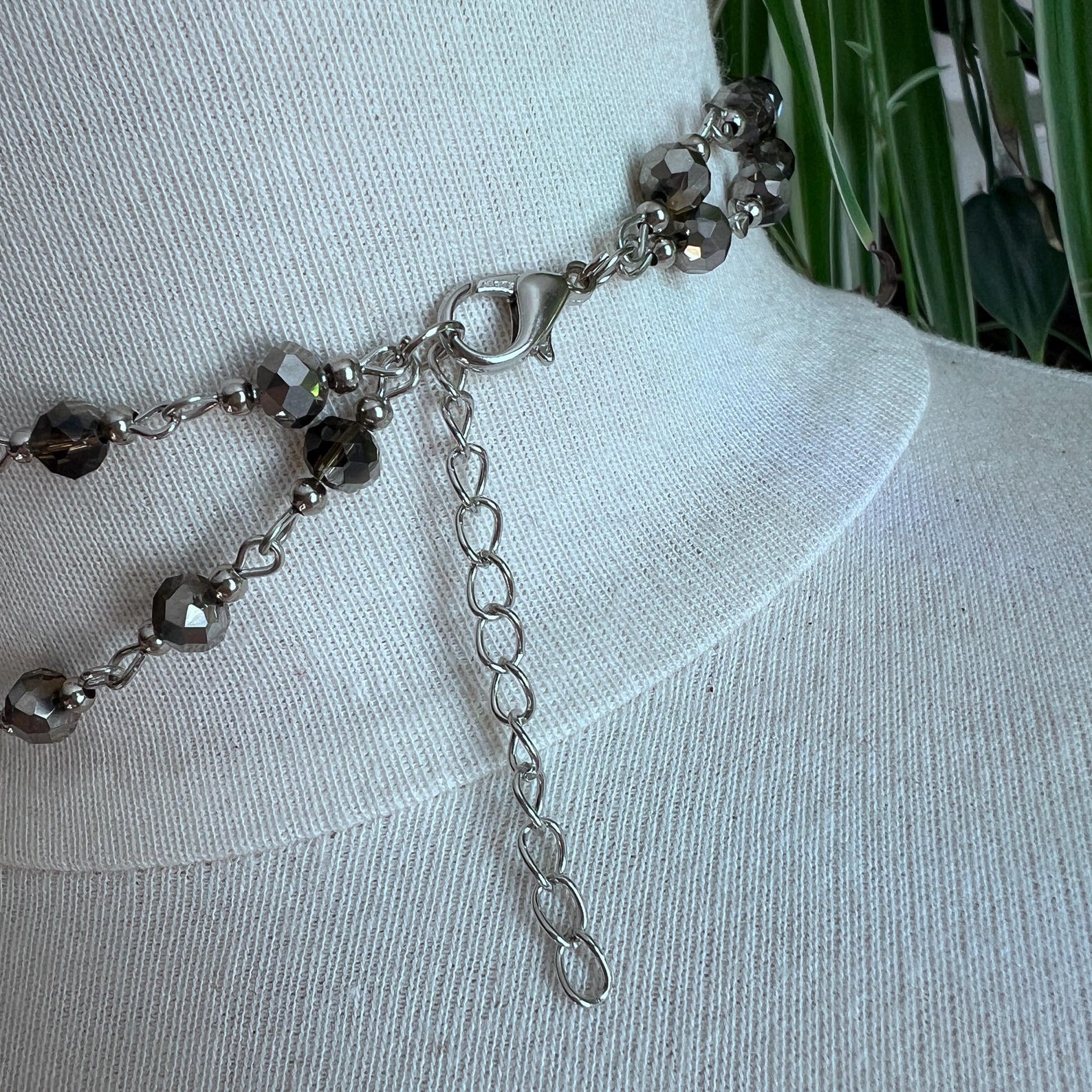 Flaming Cross Sacred Heart Rosary Inspired Double Hung Beaded Cross ...
