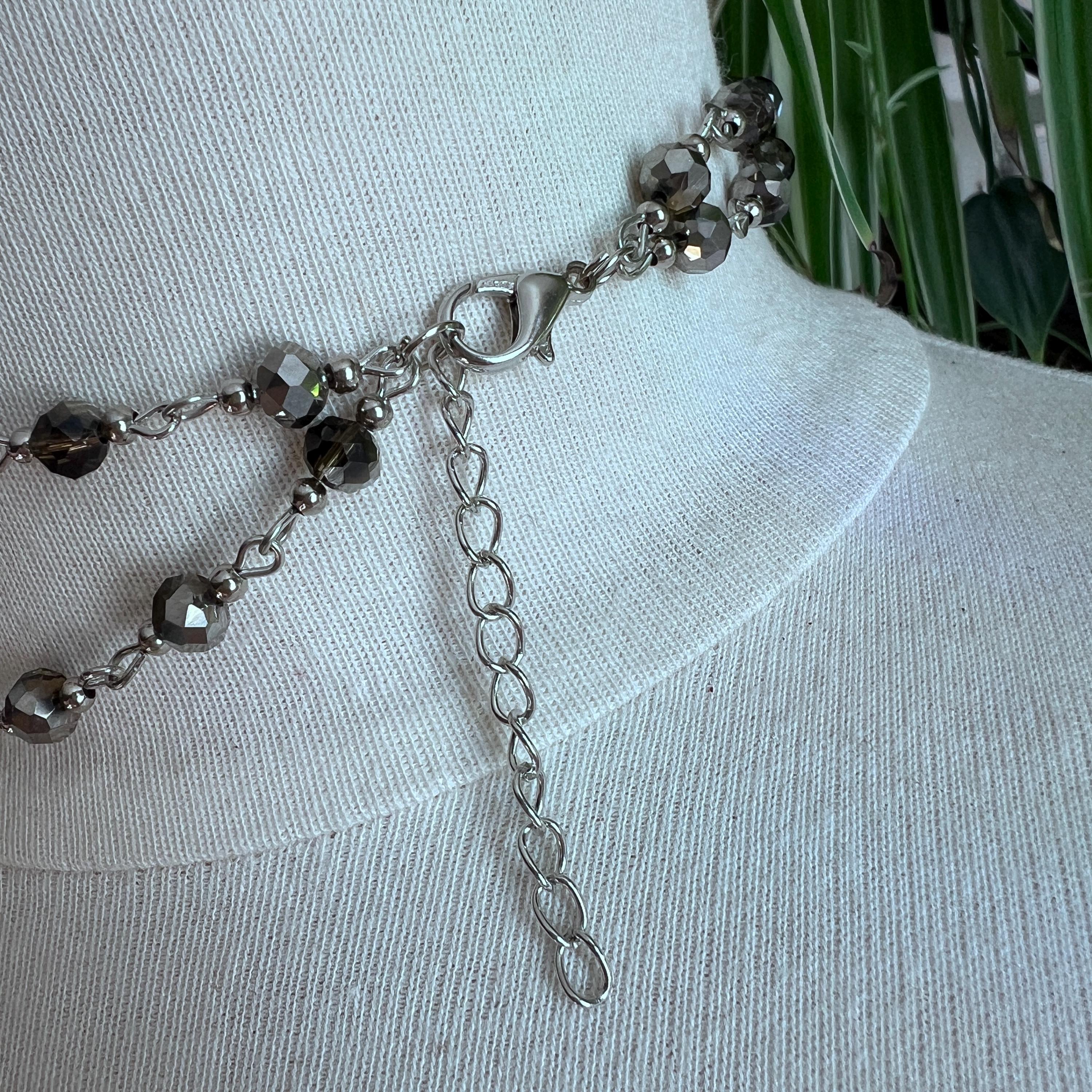 Flaming Cross Sacred Heart Rosary Inspired Double Hung Beaded Cross ...