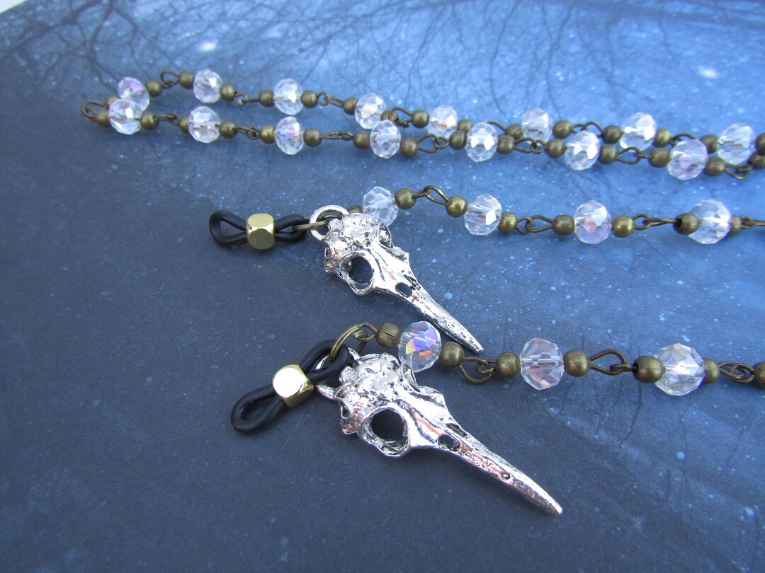 Gothic Ornate Raven Statement Glasses Chain for Sunglasses Eyeglass ...