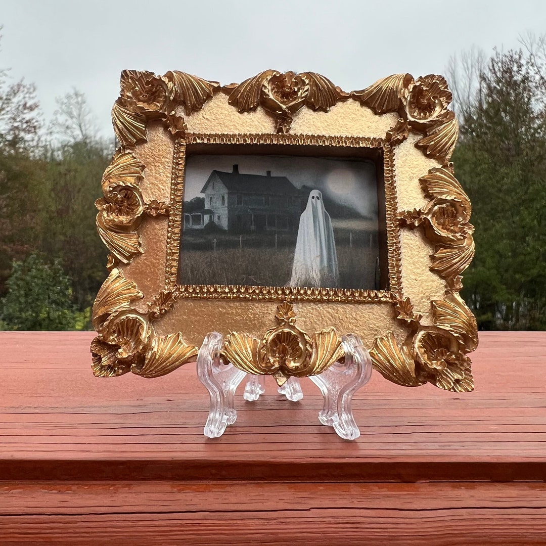 Oddity Art American Gothic Ghost Farm Halloween Victorian Painting ...