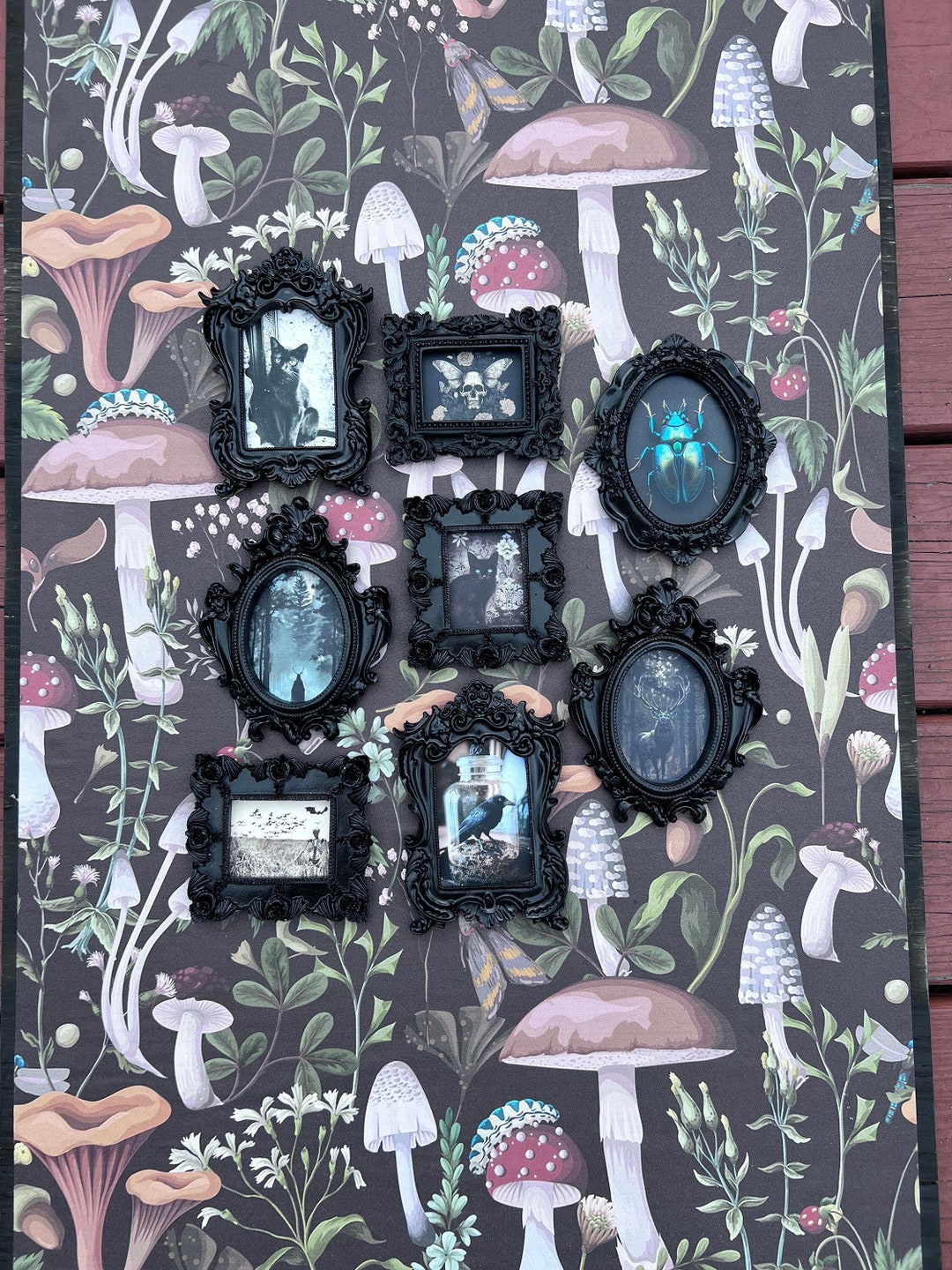 Gothic Wall Art Oddities and Curiosities AI Framed Wall Hanging Dark ...