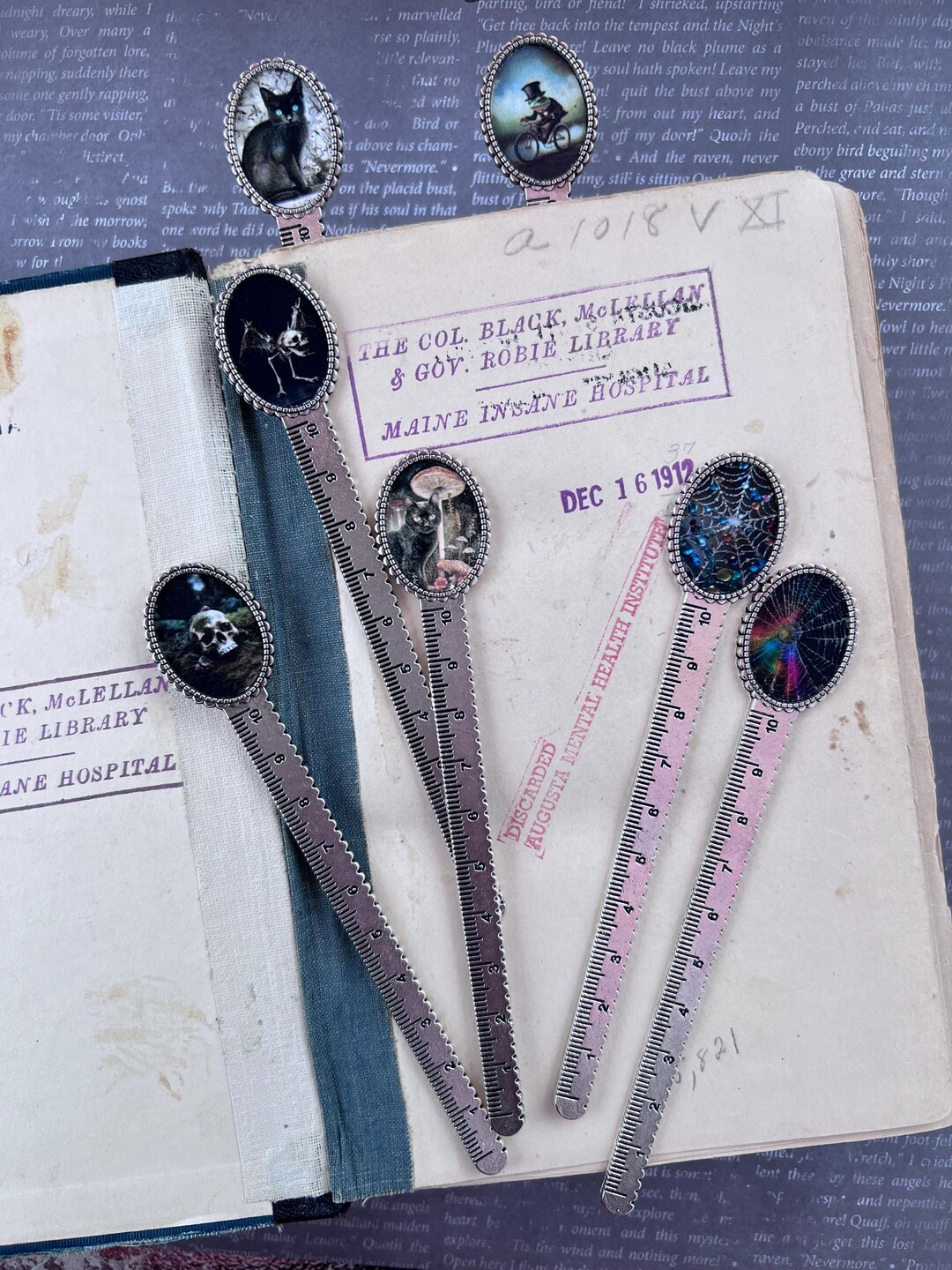 Unique Metal Bookmarks Whimsical Gothic Victorian Inspired Curiosities ...