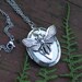Classic Bow Photo Locket Cottagecore Necklace Stainless Steel Chain - Etsy