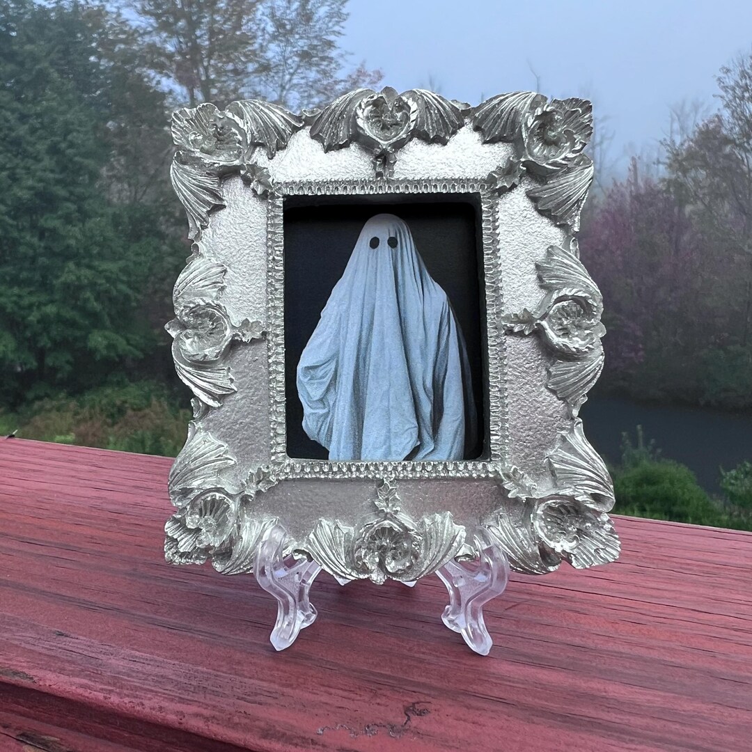 Haunted Oddity Art Ghost Halloween Victorian Painting Style AI Framed ...