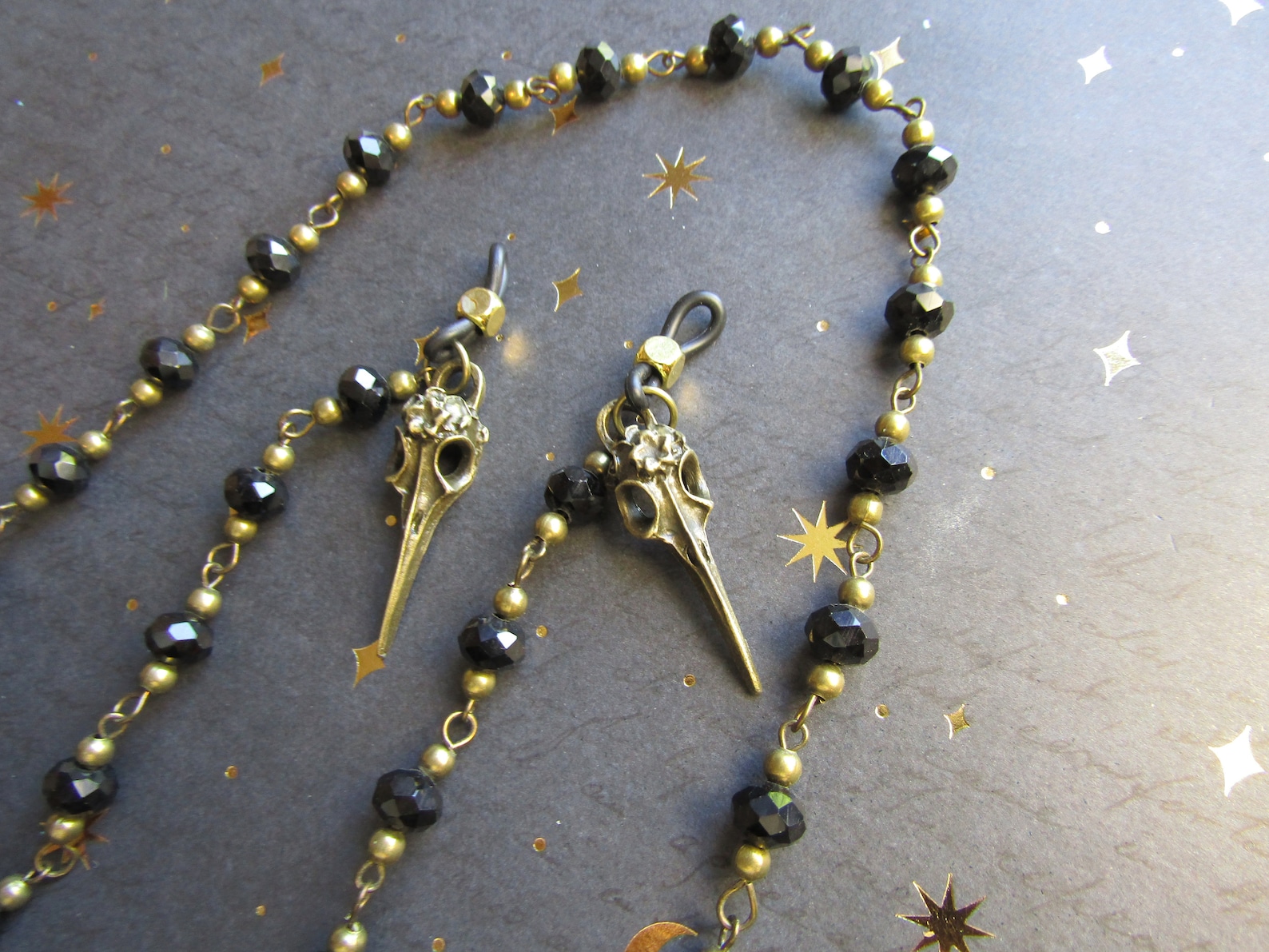 Gothic Ornate Raven Statement Glasses Chain for Sunglasses - Etsy