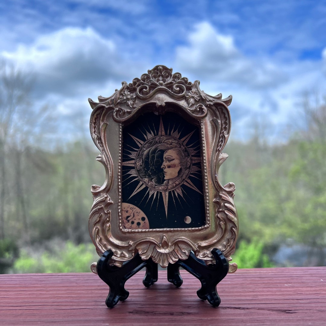 Retro Celestial Art Victorian Whimsigoth Oddity Art AI Framed Oddities ...