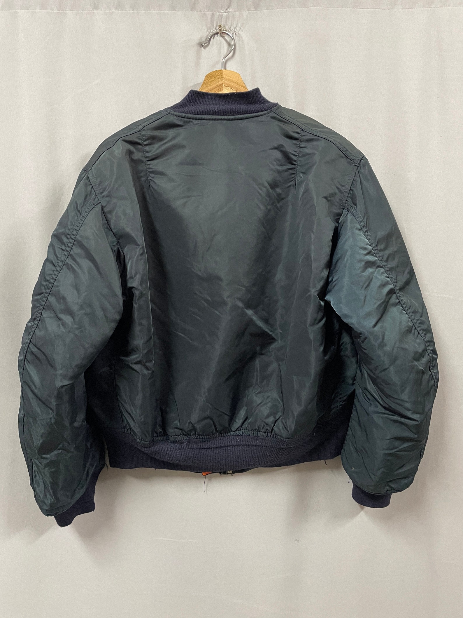 Vintage ALPHA INDUSTRIES MA-1 Bomber Jacket Navy Blue Size M - Etsy