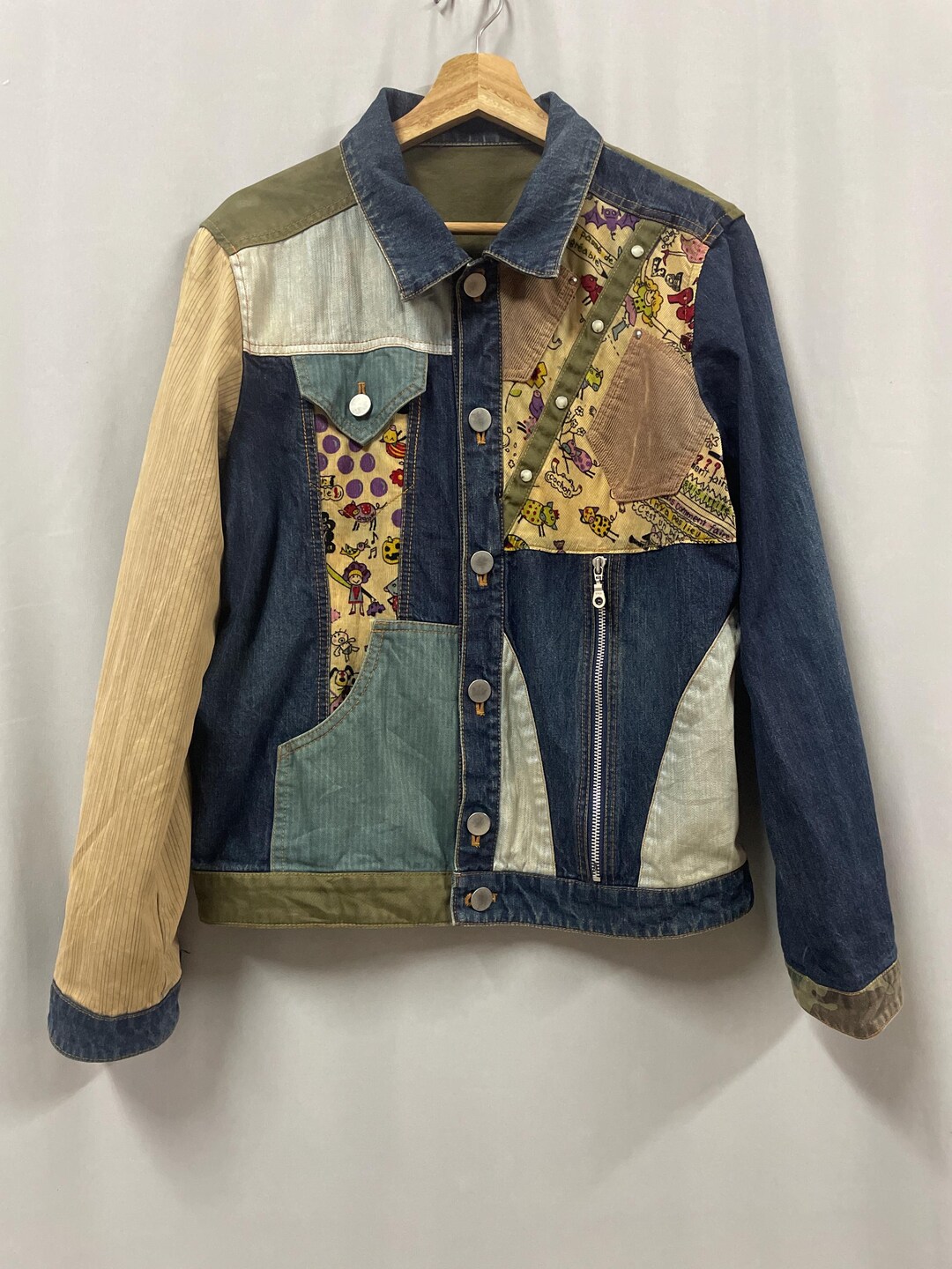 Trucker Jacket Made in Japan. Multi Fabric Combination Design Trucker ...