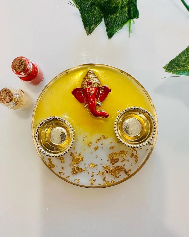 Resin Hali Kumkum Pooja 3.5 Inch / Indian Gifts/religious Return Gifts ...