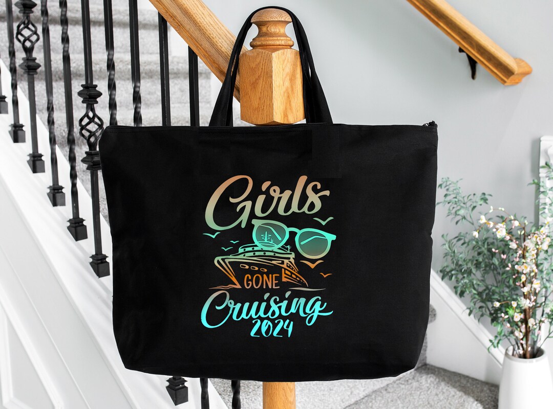 Girls Gone Cruising 2024 Large Tote Bag, Perfect for Summer Vacations ...