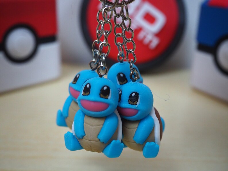 Pokemon Keychains: Squirtle - Etsy