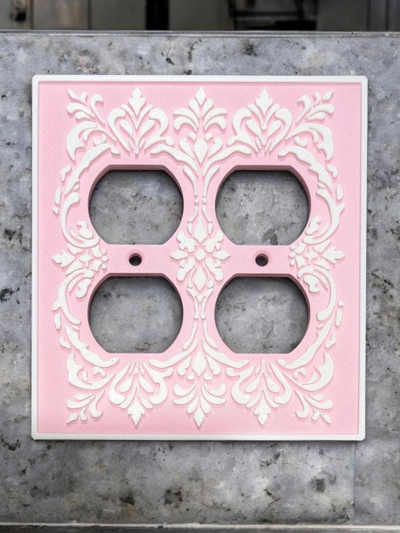 Vintage Style Decorative Outlet Cover – Custom Colors - Duplex 2 Gang ...