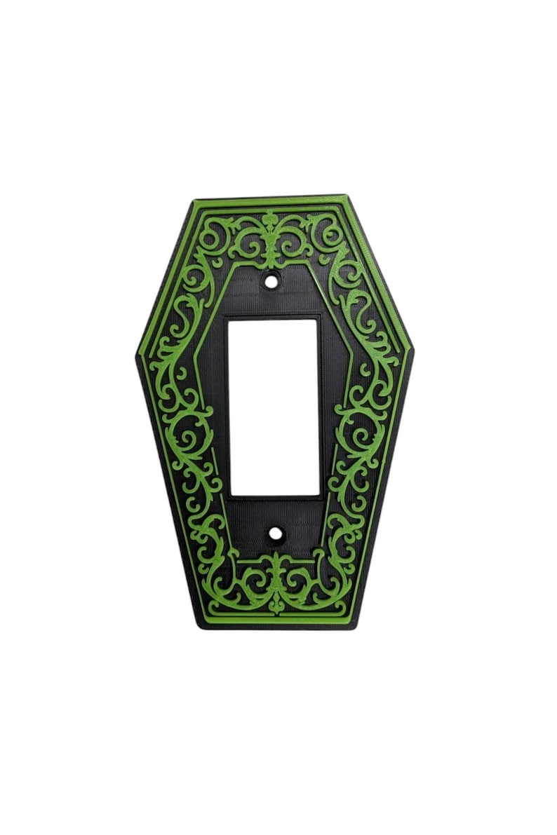Gothic Filigree Coffin Light Switch Outlet Cover - Custom Colors - 1 ...