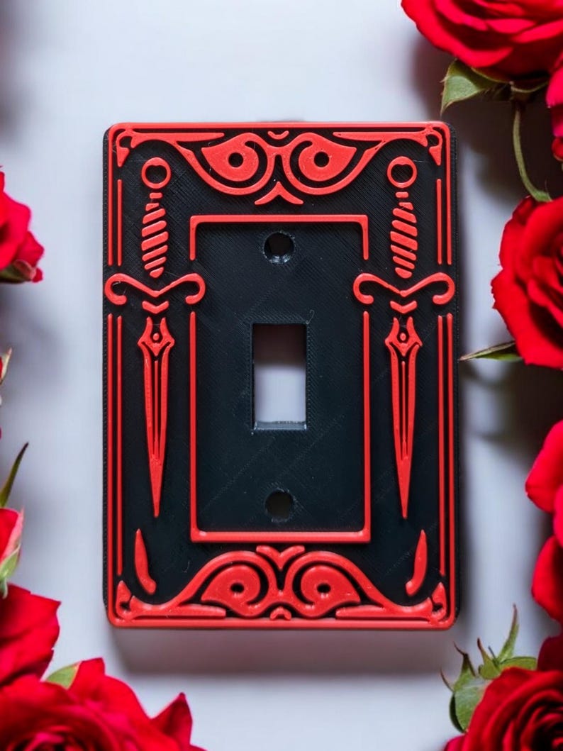 Gothic Dagger Blade Knife Light Switch Cover Custom Colors Single 1 ...