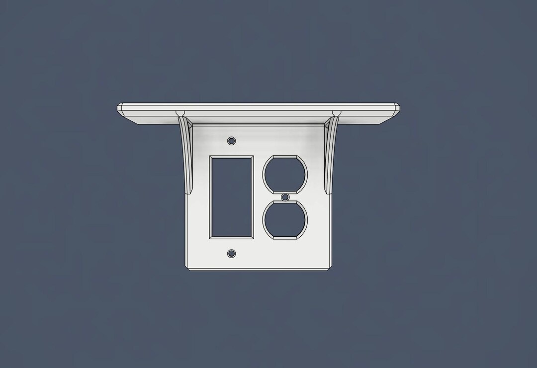 Upper Shelf Collection - Combination Light Switch Outlet Cover - Decora ...