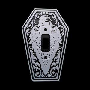 Gothic Raven Coffin Light Switch Cover - Custom Colors - Single 1 Gang ...