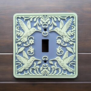 Hummingbird Light Switch Cover Custom Colors Single 1 Gang Toggle ...