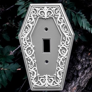 Gothic Filigree Coffin Light Switch Cover Custom Colors Single 1 Gang ...