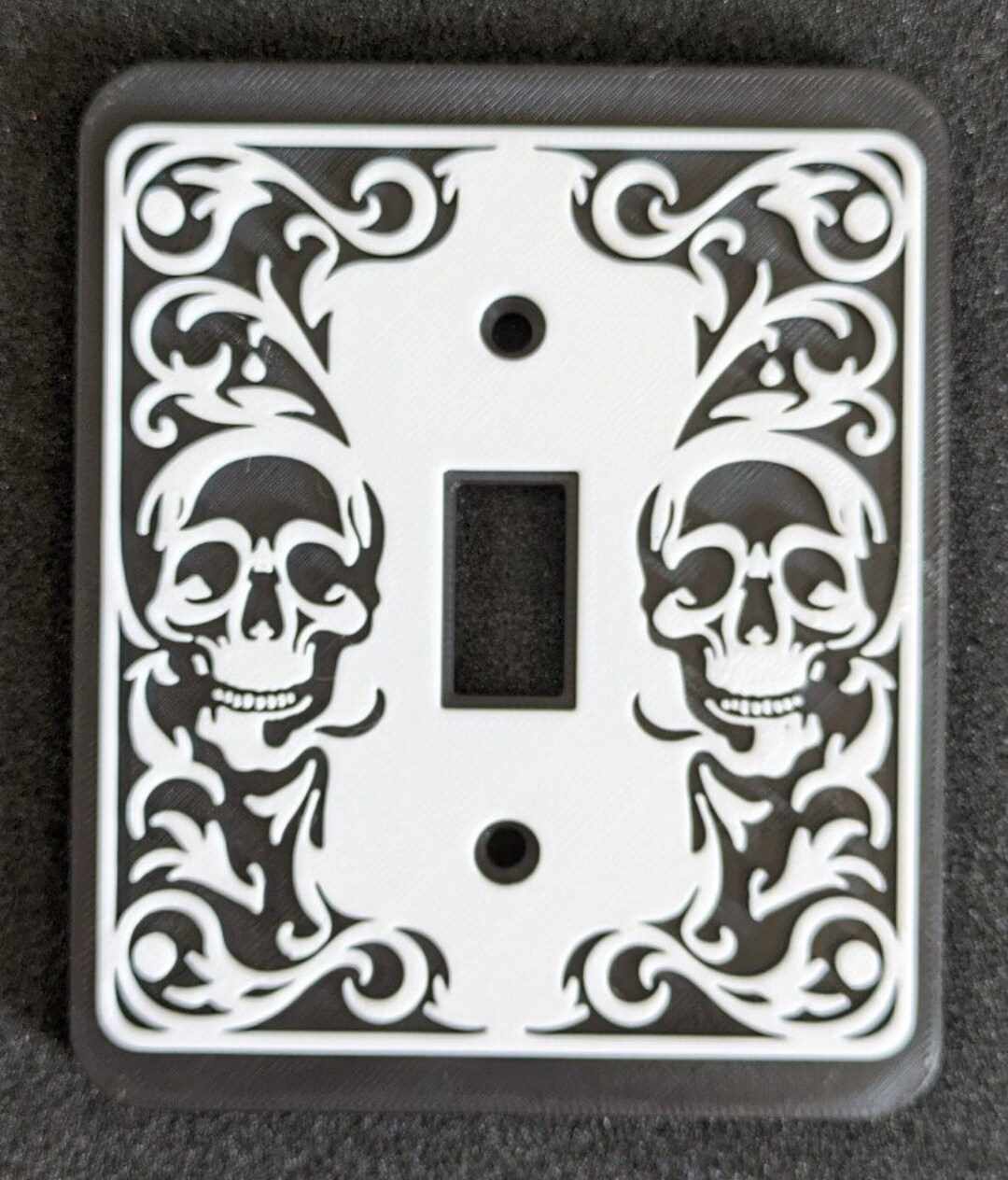 Skull Light Switch Cover Gothic Home Decor, 3D Printed, Perfect for ...