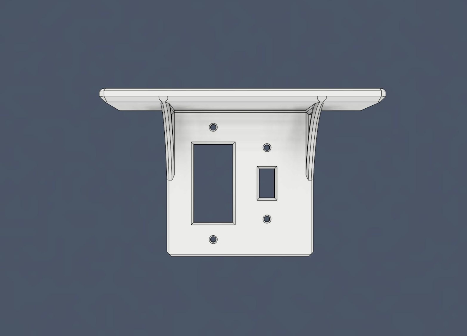 Upper Shelf Collection - Combination Light Switch Outlet Cover - Decora ...