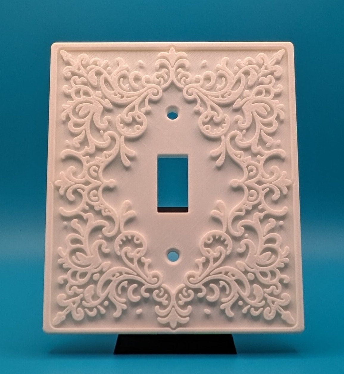 Victorian Scroll Embossed Light Switch Cover - Custom Colors - Single 1 ...