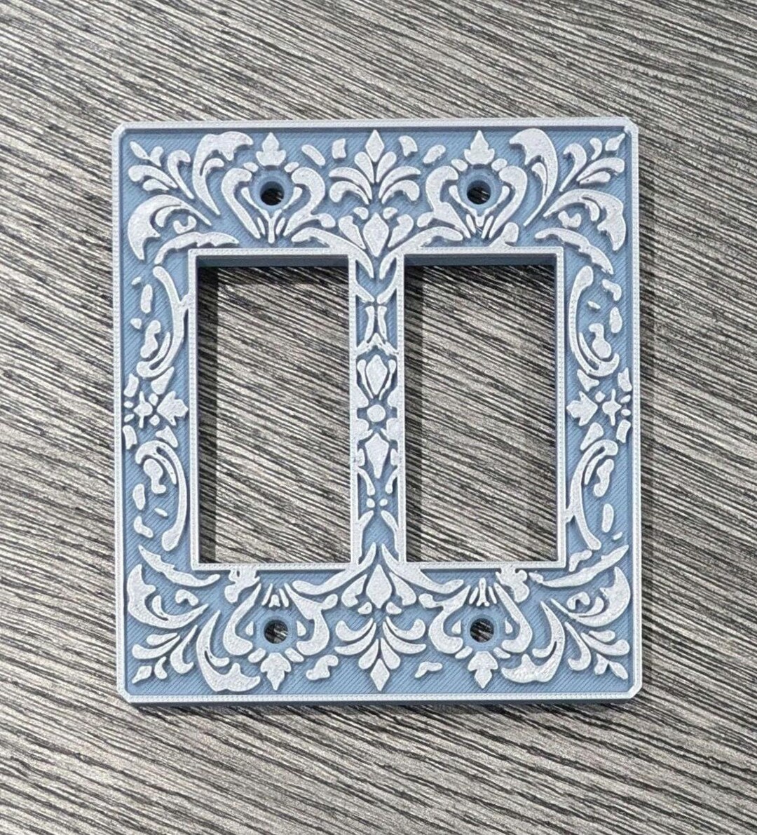 Vintage Scroll Light Switch Cover Custom Colors 2 Gang Rocker Decora ...