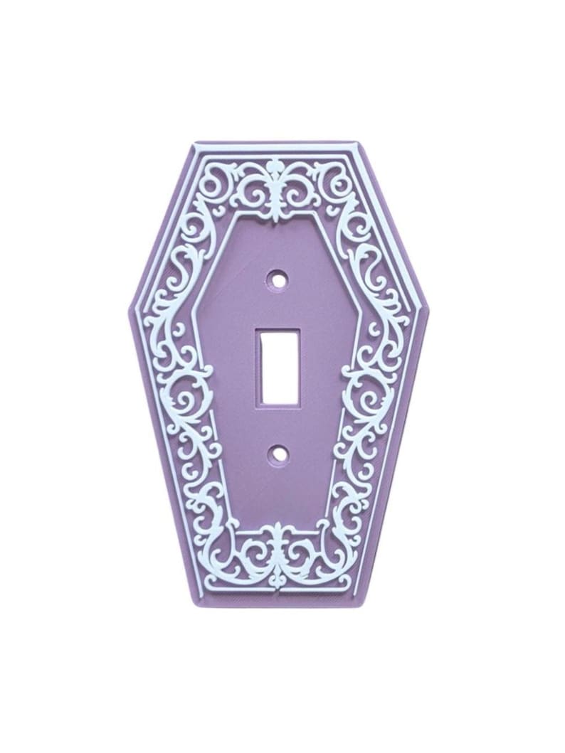 Gothic Filigree Coffin Light Switch Cover - Custom Colors - 1 Gang ...