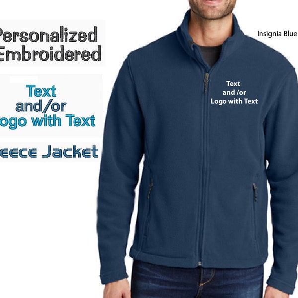 Custom Logo Fleece Jacket - Etsy