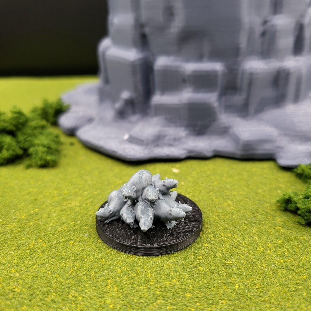 Swarm of Rats Resin Tabletop Gaming Miniature - Etsy