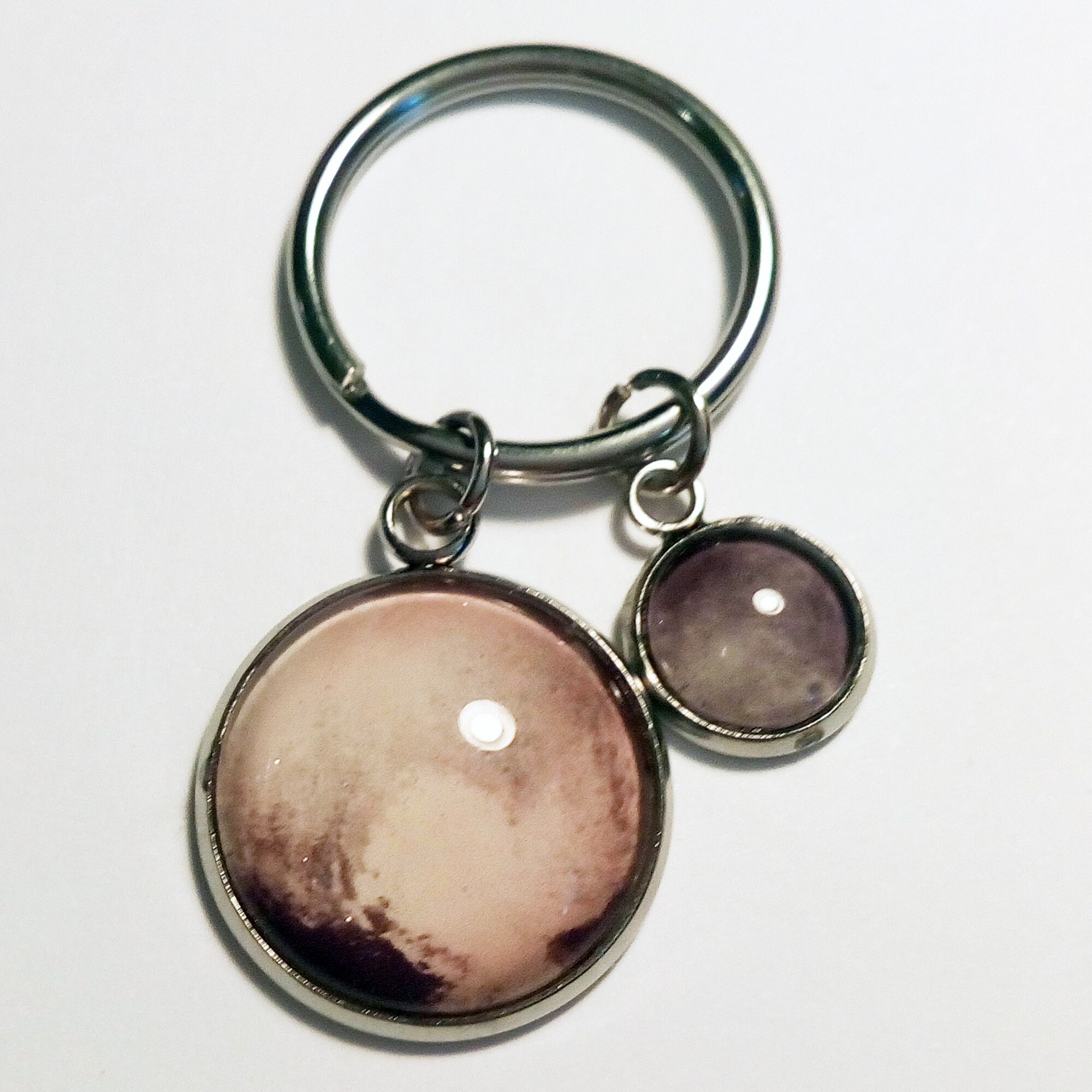 Stainless Steel Dangle Keychains, Your Choice of Planet Earth, Pluto ...
