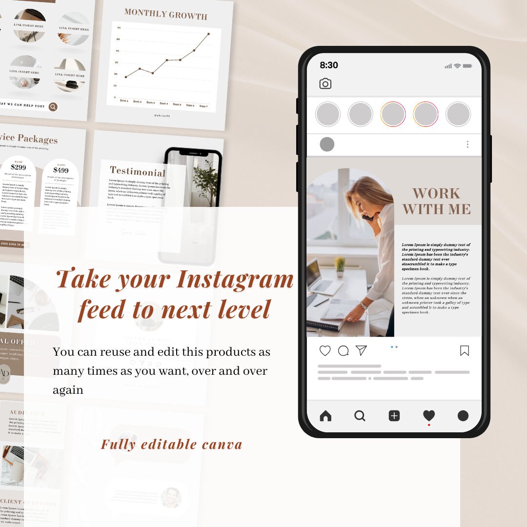50 Instagram Post Templates Marketing Templates social Media Manager ...