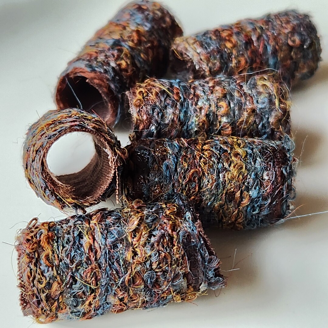Set of 6 Fiber Beads. Not Fuzzy Wuzzy; so What? Rockin the Brown and ...