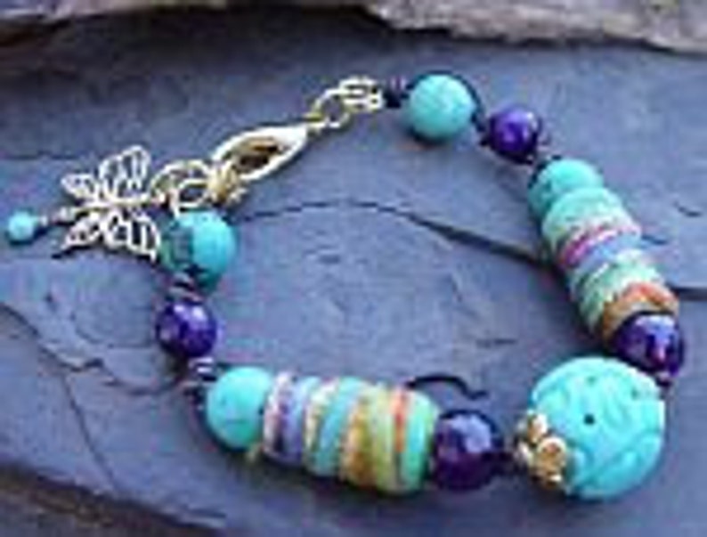 Fiber Beads Set of 6. Summer Dread Loc Braid Decoration. Soft Jewelry ...